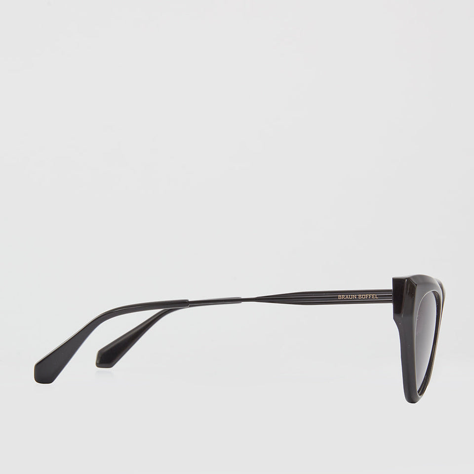 CHARIS CAT EYE SUNGLASSES WITH GRADIENT GREY LENS IN BLACK – Braun ...